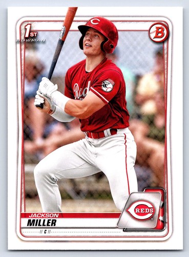 Jackson Miller 2020 1st Bowman Draft #BD-116 Cincinnati Reds Baseball ...