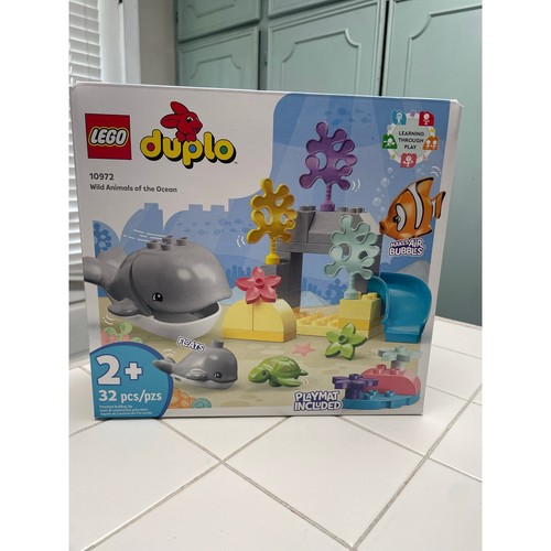 LEGO Duplo 10972 Wild Animals of the Ocean Set 32 Pieces Fish Whale ...