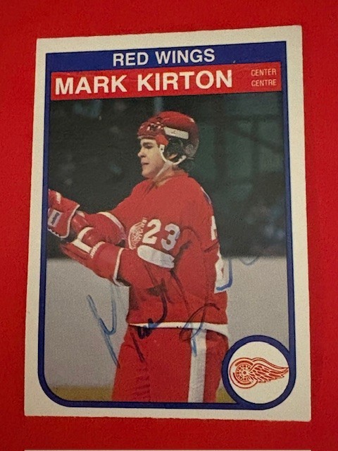 MARK KIRTON 1982-83 O-PEE-CHEE #87 DETROIT RED WINGS AUTO/SIGNED | eBay