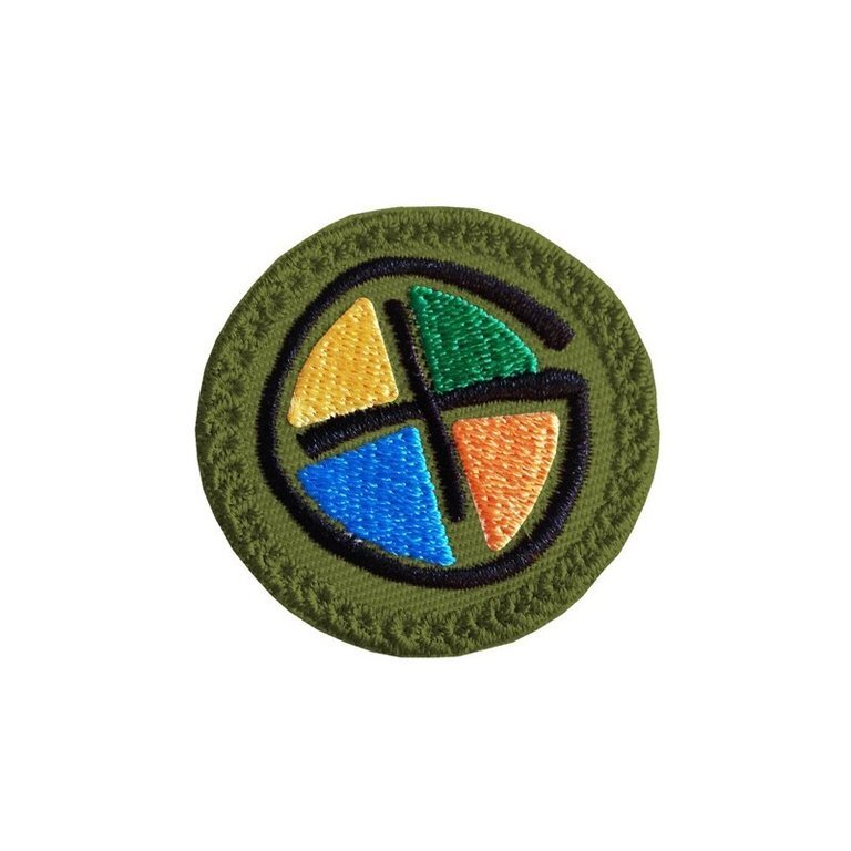 Small Patch Color 4 Colors 4 cm - Quadricolor Geocaching Logo ...