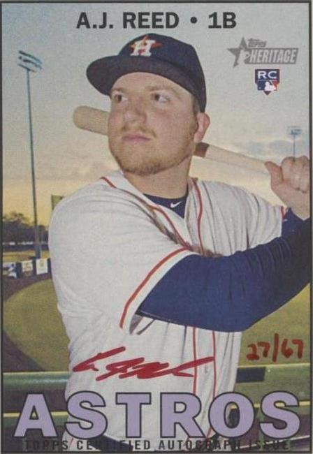 2016 Topps Heritage High Number - Real One Autographs A.J. Reed #ROA ...