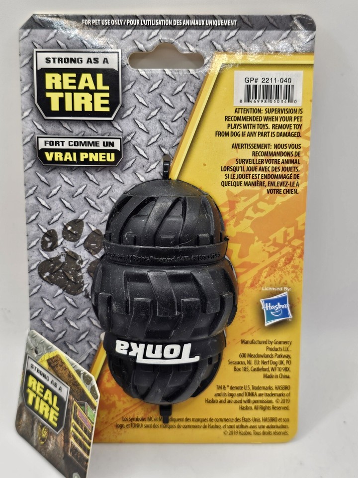 Tonka Tri-Stack Tread Feeder Dog Toy, Lightweight, Durable and Water ...