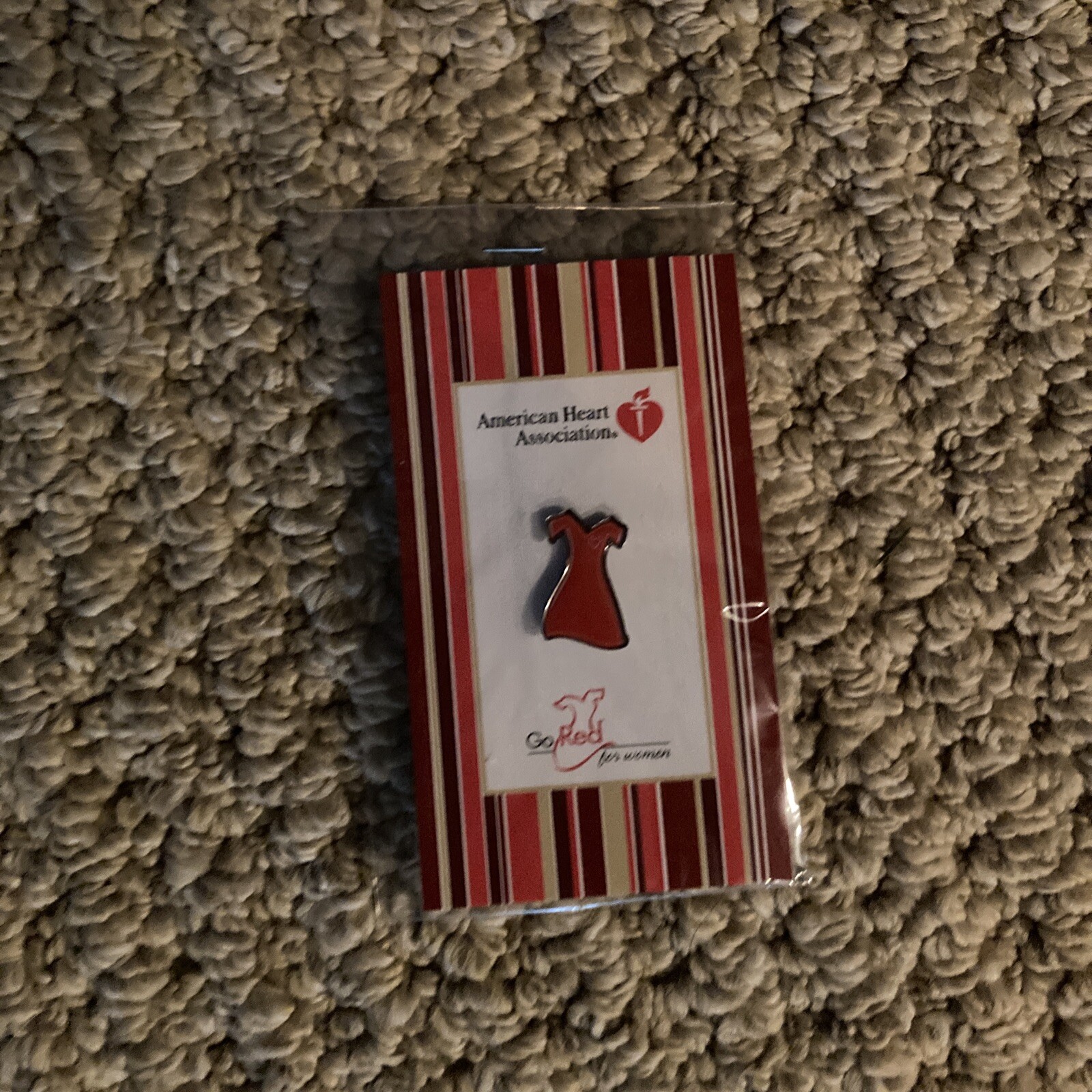 Go Red For Women Red Dress Pin American Heart Association Macy's Pfizer ...