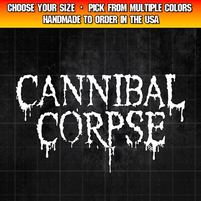 Cannibal Corpse Decal for Cars, Trucks, Laptops, Death Metal Decal ...