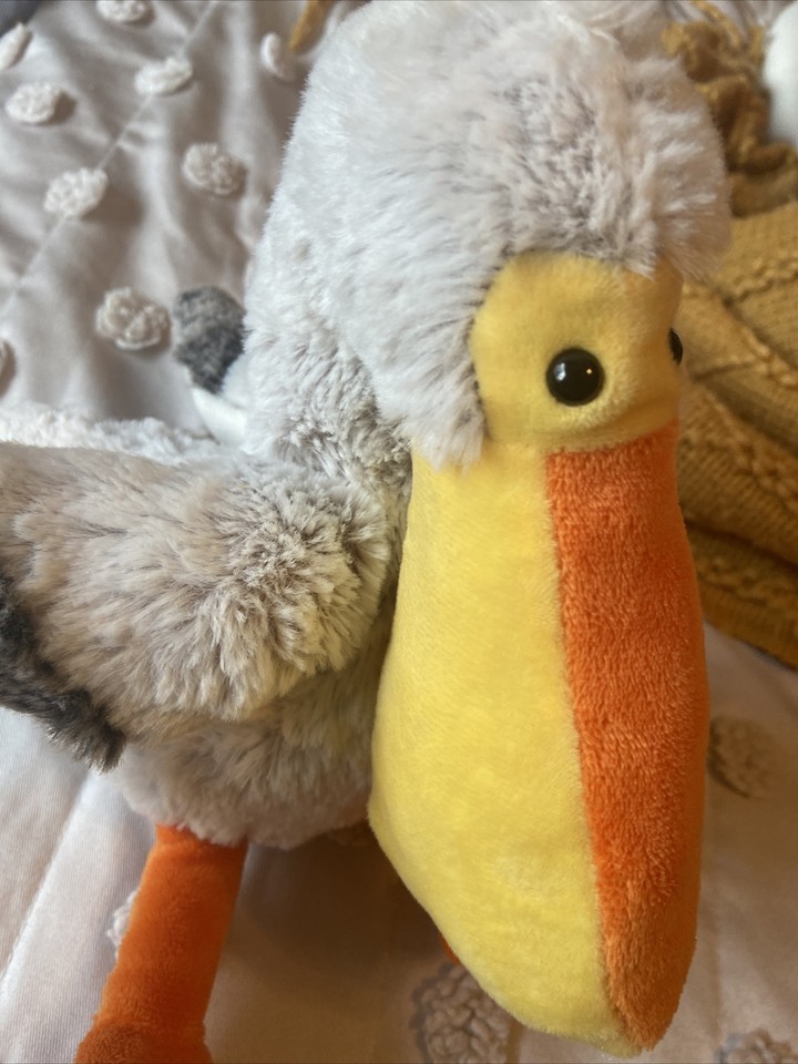 Fiesta PELICAN Natural Bird A41613 Plush Stuffed Animal Toy Long Bill ...