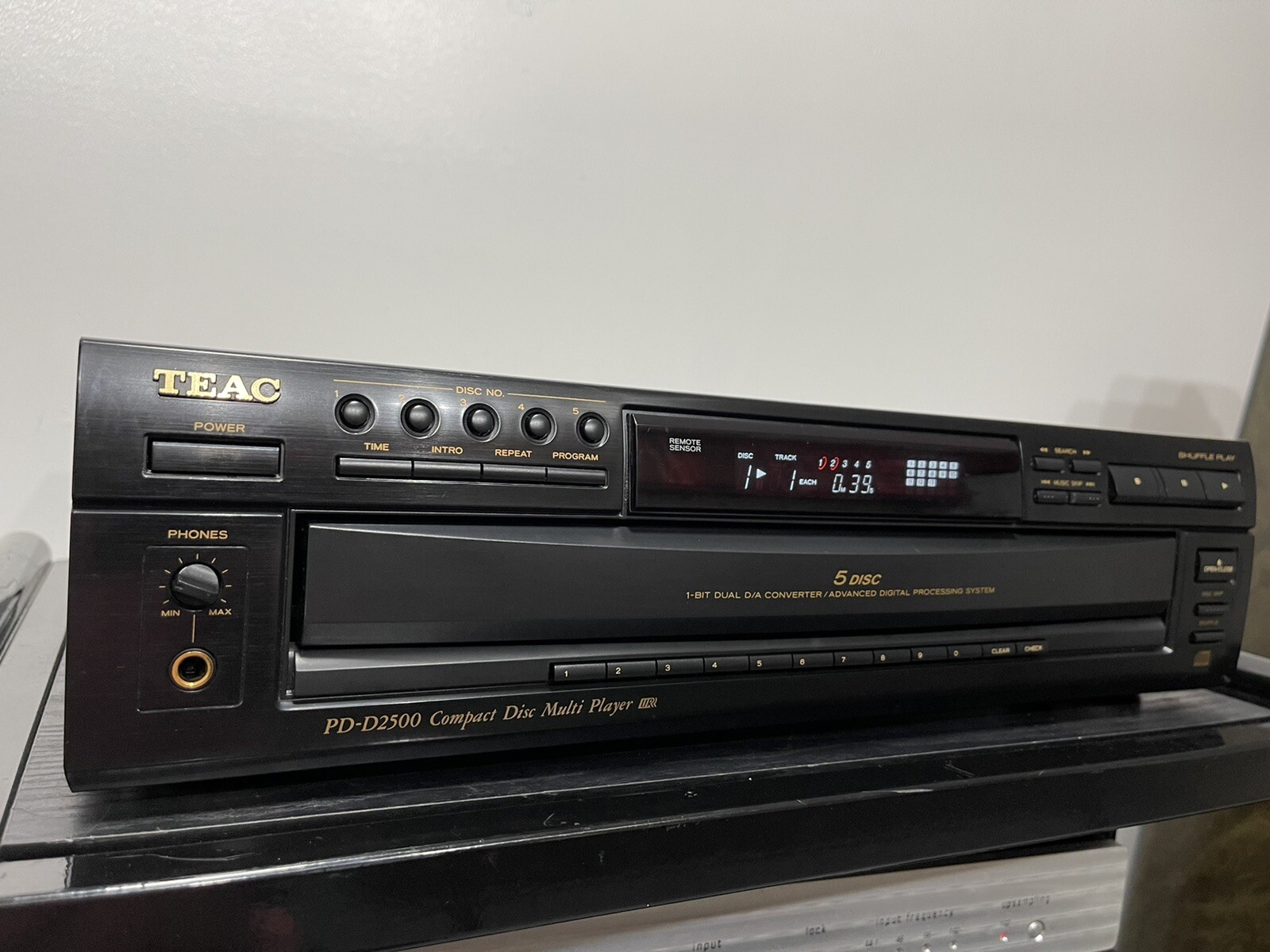 Teac PD-D2500 Compact 5 Disc Carousel Changer CD Compact Disc Player ...