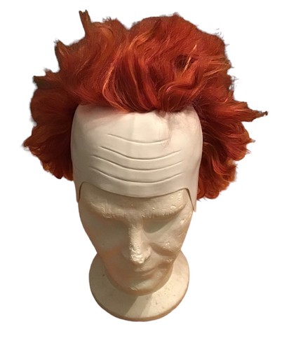 IT Clown Latex Headpiece Wig Mens Pennywise Halloween Movie Costume ...