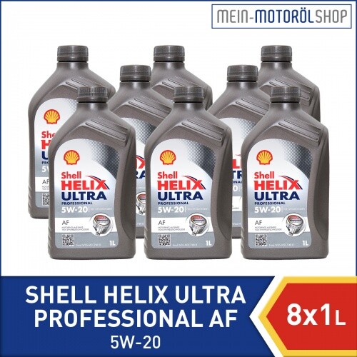 Shell Helix Ultra Professional AF 5W-20 8x1 Liter = 8 Liter | eBay