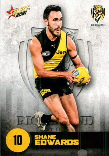 2021 RICHMOND TIGERS AFL Card SHANE EDWARDS Footy Stars | eBay