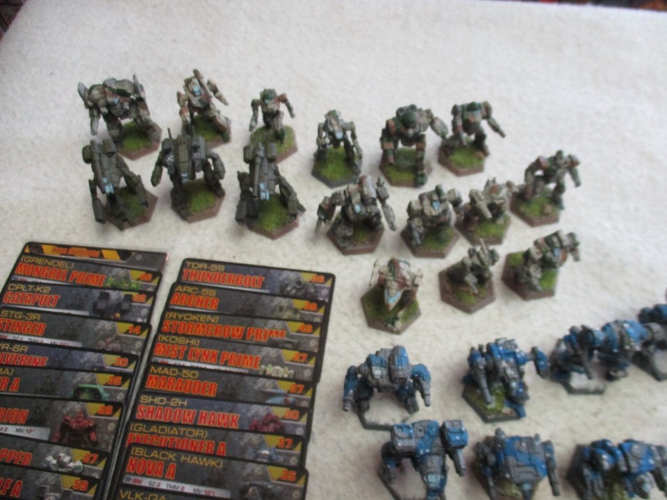 BATTLETECH CLAN GHOST BEAR PATCH & PIN & COIN & PAINTED MINIATURES SET ...
