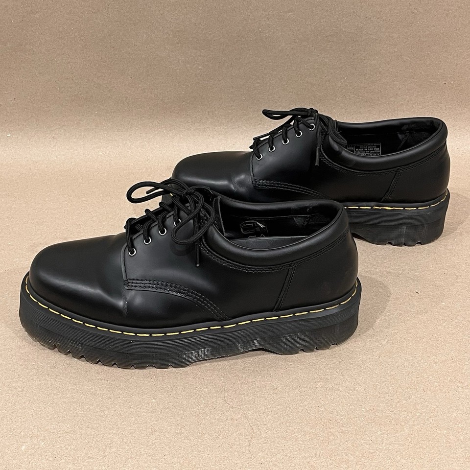 Black Leather Platform Doc Martens Size 13 | eBay
