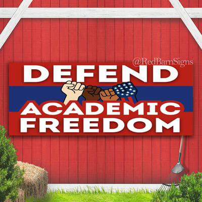 Defend Academic Freedom Protest Sign Indoor Outdoor Banner Sign with ...