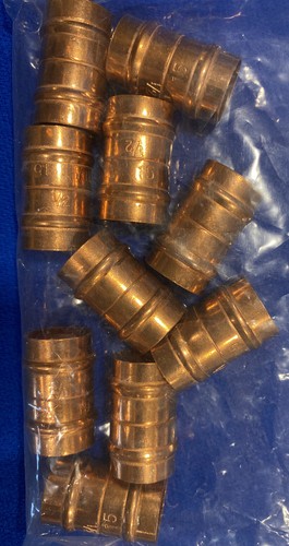 CONEX TP1 15mm EQUAL STRAIGHT COUPLER TRIFLOW SOLDER RING - Pack Of 10 ...