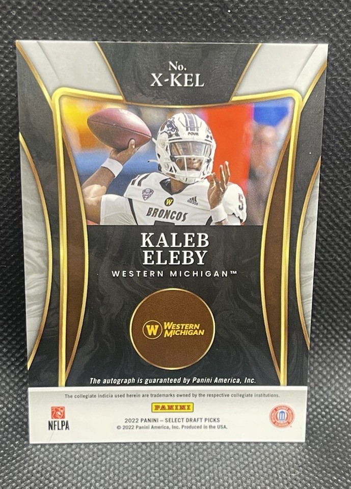 Kaleb Eleby 2022 Panini Select Draft Picks X-Factor Auto - ROOKIE | eBay
