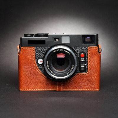 Genuine Leather Handmade Camera Body Half Case Bag Cover Bag Fit For ...