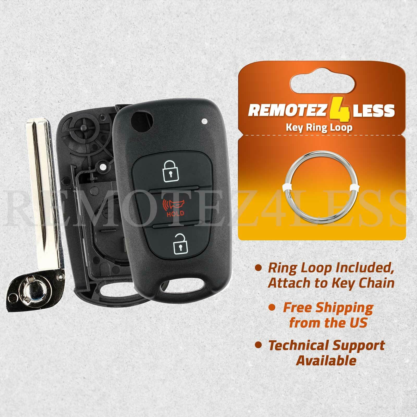 For 2012 2013 2014 Kia Rio Key Fob Shell Case Cover NYOSEKSAM11ATX | eBay