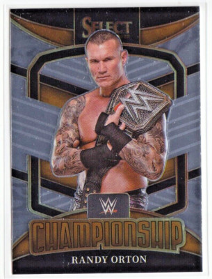RANDY ORTON ( WWE CHAMPIONSHIP INSERT CARD #3 ) 2022 WWE Panini Select ...