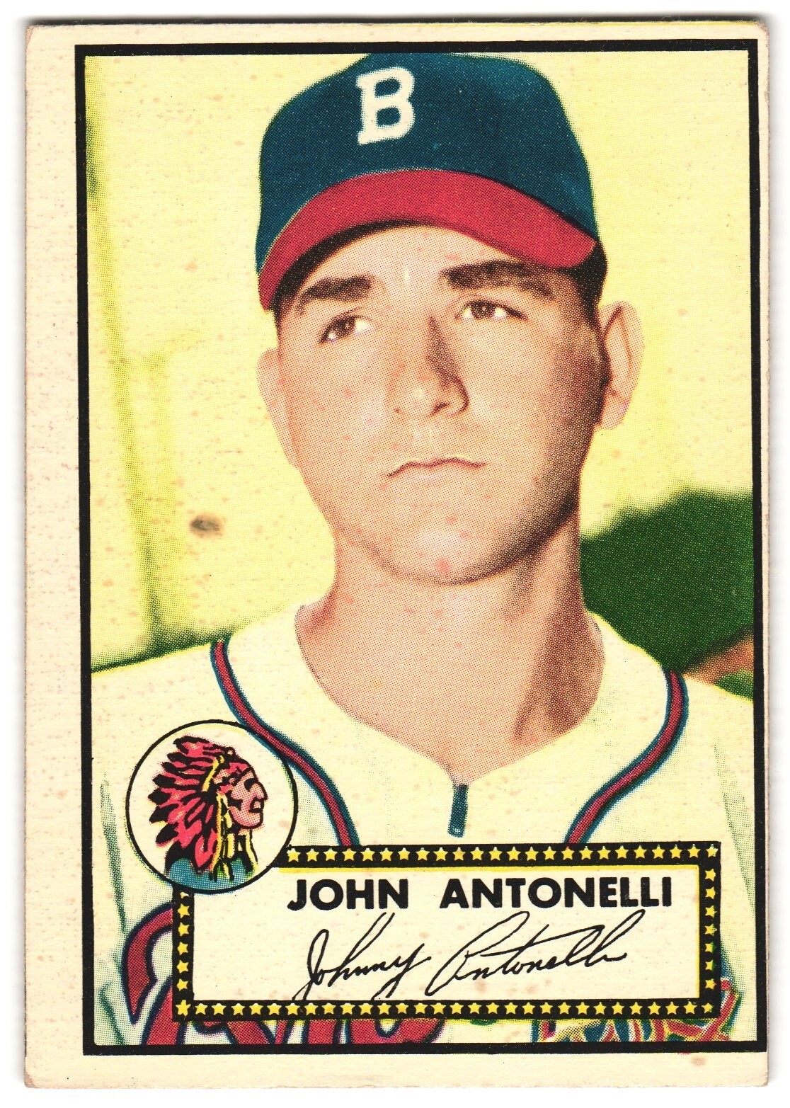 John Antonelli 1952 Topps MLB Card #140 EX | eBay