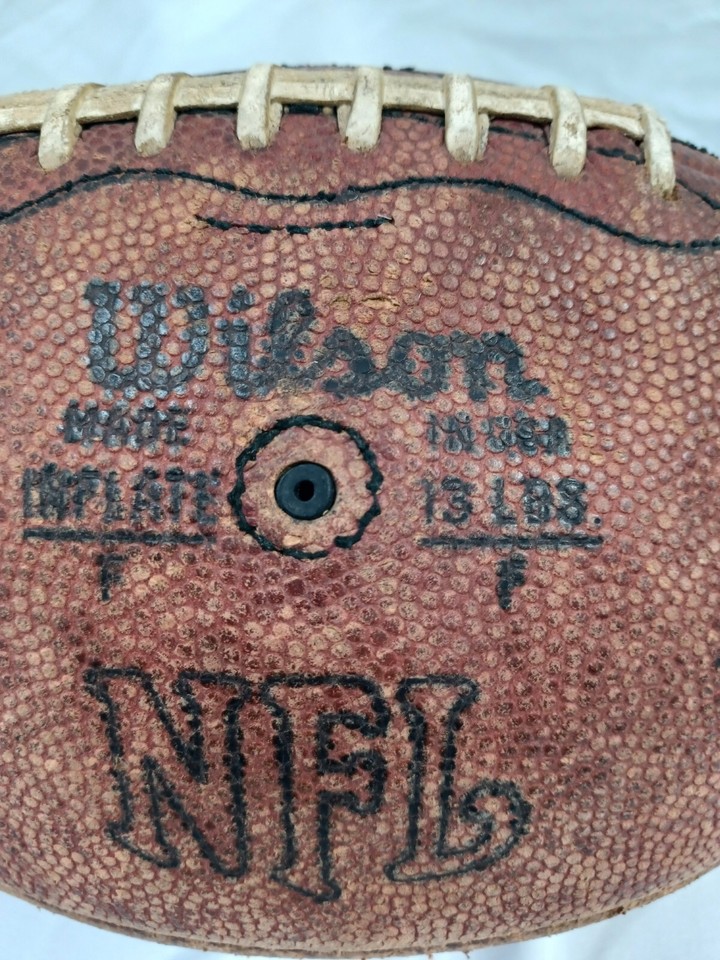 Vintage 1973 Wilson OFFICIAL NFL Pete Rozelle LEATHER FOOTBALL Made in ...