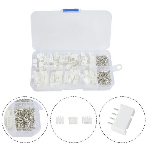 250pcs/Set Connector Terminals Pin Plug White 4pin 2.54mm XH2.54 3pin ...