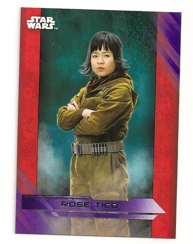 2017 TOPPS STAR WARS THE LAST JEDI PURPLE PARALLEL #17 ROSE TICO | eBay