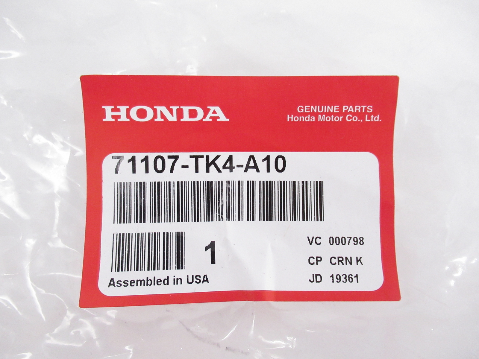 Genuine OEM Acura 71107-TK4-A10 Driver Side Lower Grille Mesh 2012-2014 ...