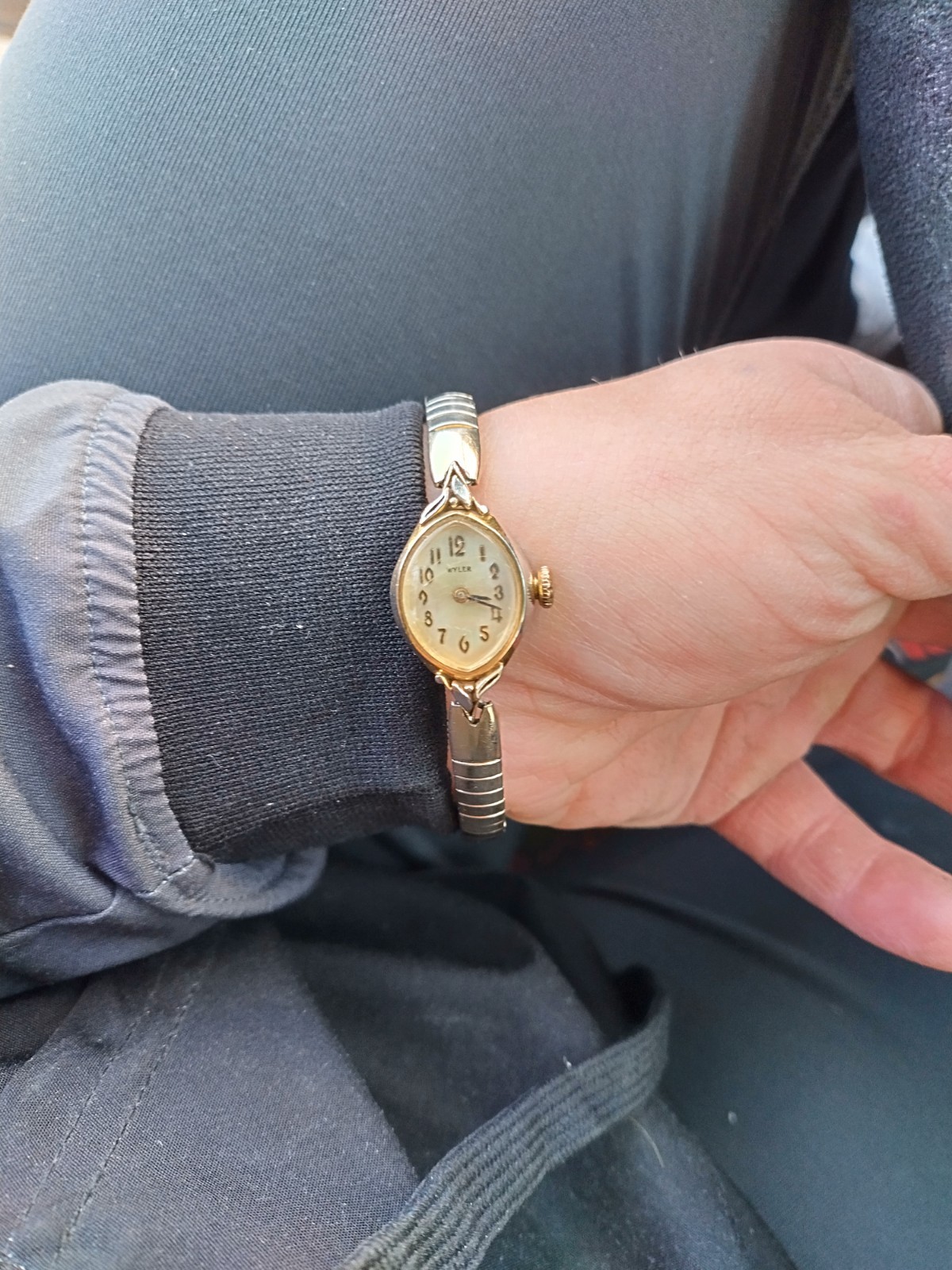 VTG WYLER INCAFLEX 17J 16597 Manual Wrist Watch 10k G.F. Flex Band Not ...