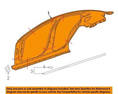 GM OEM 16-24 Malibu Pillars, Rocker Floor Uniside-Uniside Assy 23388050 ...