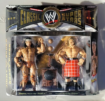 wwe wwf ljn deluxe classic superstars jimmy snuka vs roddy piper ...