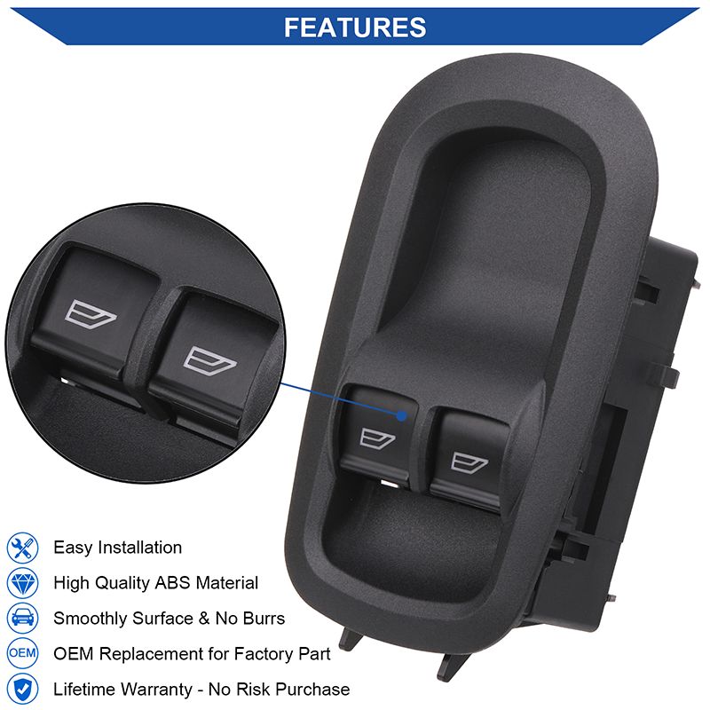 Power Window Switch Control 2 Door for 2014-2019 Ford Transit MK8 ...