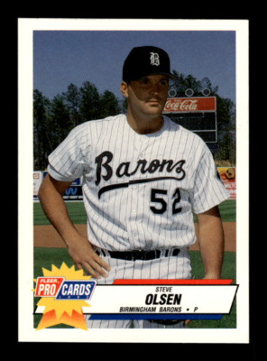 1993 Fleer Pro Cards # 1190 Steve Olsen Card (ML) Birmingham Barons ...