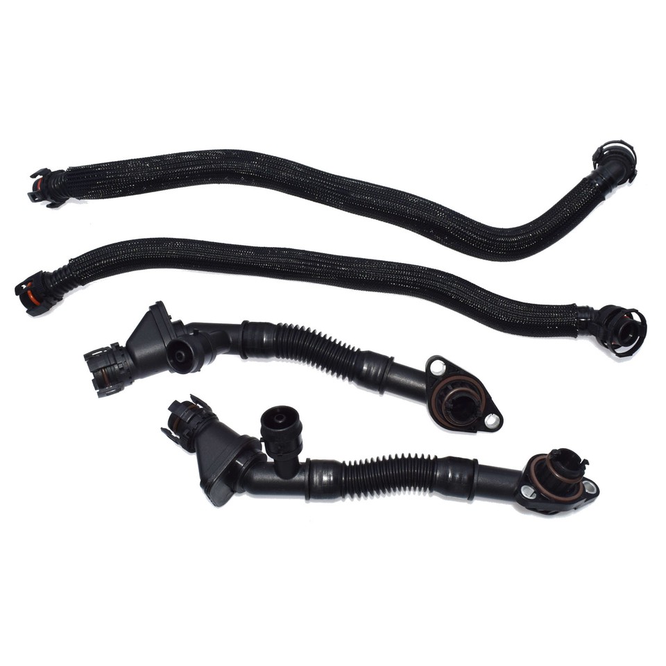 4Pcs Crankcase Vent Breather Hose Set For BMW X5 X6 550i 550xi 650i ...