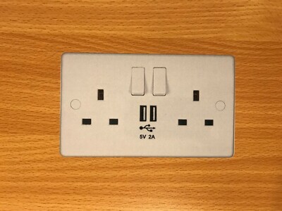 FAKE JOKE UK POWER SOCKET PLUG STICKER DECAL STICKY BACK WATERPROOF ...