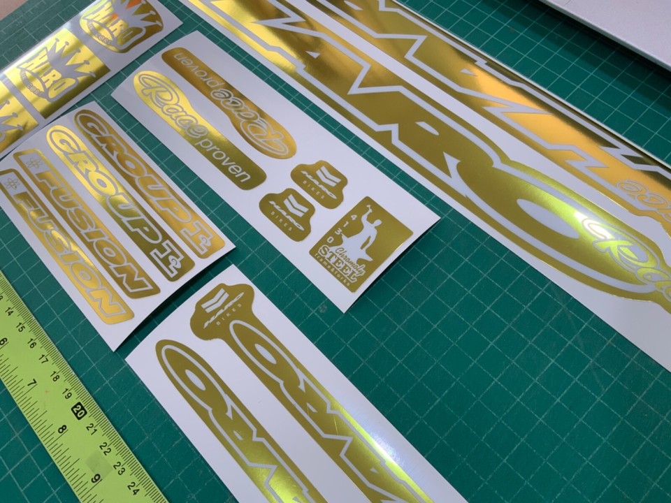Haro group1 sticker custom gold chrome bmx decals | eBay