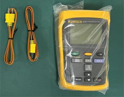 Fluke 52 2 Dual Digital Thermometer, 60Hz, Measures from -40 to +500 ...