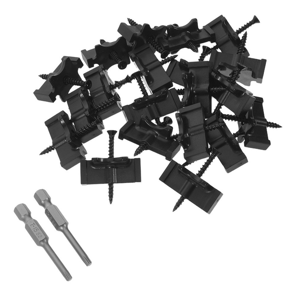 Plastic Wood Floor Clamp Composite Decking Clips and Screws for ...