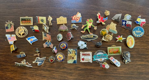 Lot of 49 Pins Lot Pin Vintage Miscellaneous Travel Tourism Sports ...