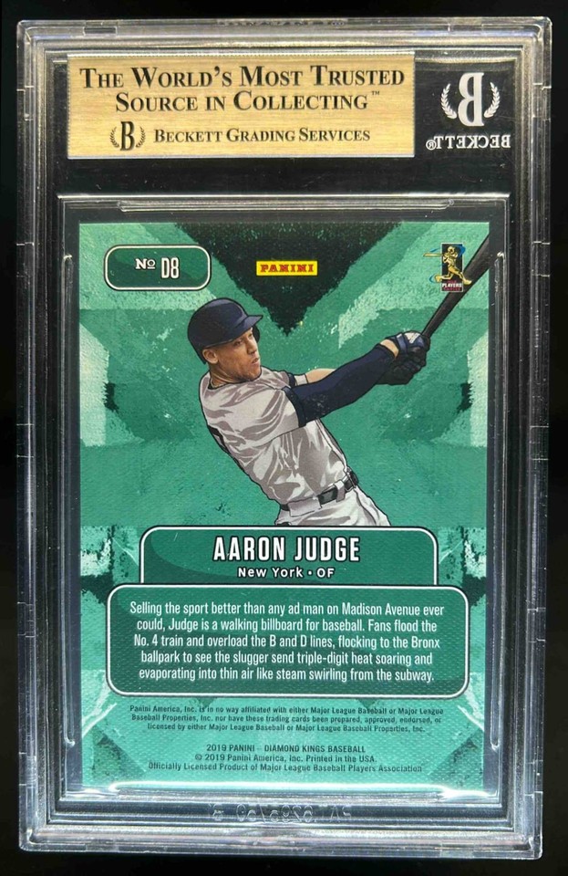 2019 Panini Diamond Kings Aaron Judge Downtown #D8 Yankees BGS 9.5 | eBay