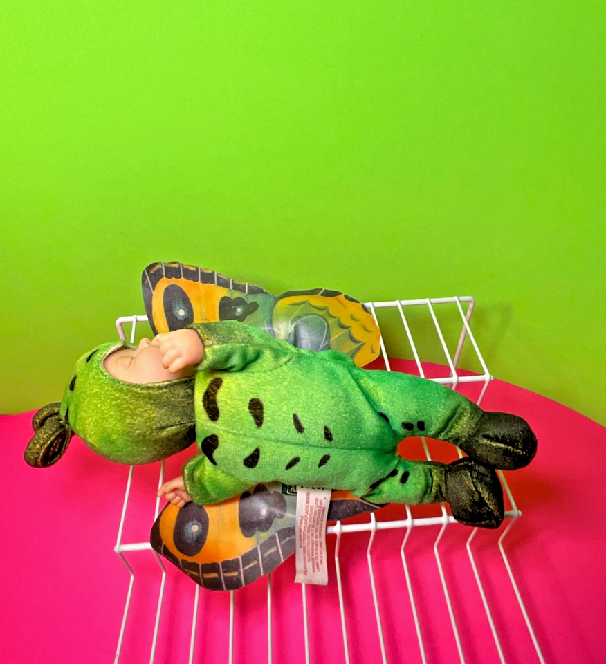 Anne Geddes Baby Bumble Bee Egg Collection doll,Green Butterfly, Bear ...