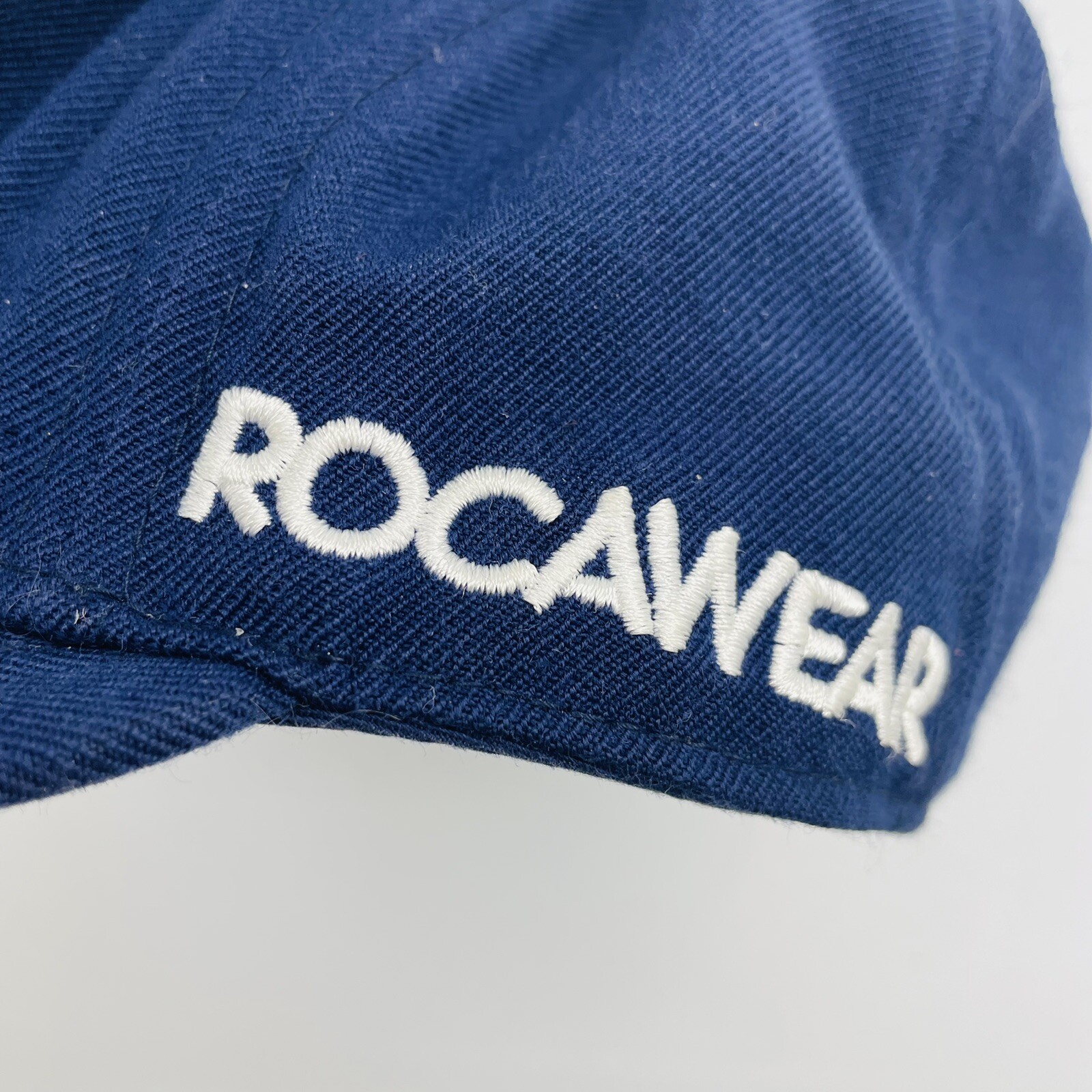 Rare RocaWear Fitted Baseball Cap Hat Dark Blue "Ston… - Gem