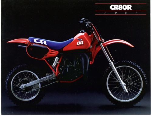 1987 HONDA CR80 High-res Scans of Original BROCHURE AHRMA, Motocross CR ...