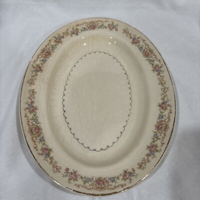 Paden City Pottery Platter Marlene Lace Pattern Crazed 11½" x 8¾" Small ...