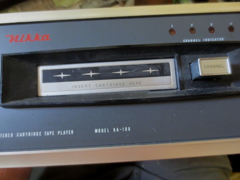 Vintage Nikka 8 Track Tape Player model KA-100 Solid State Player wood ...