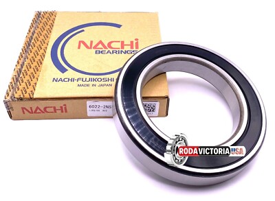 NACHI Japan 6022 2NS C3 Deep Groove Ball Bearing Rubber Sealed ...