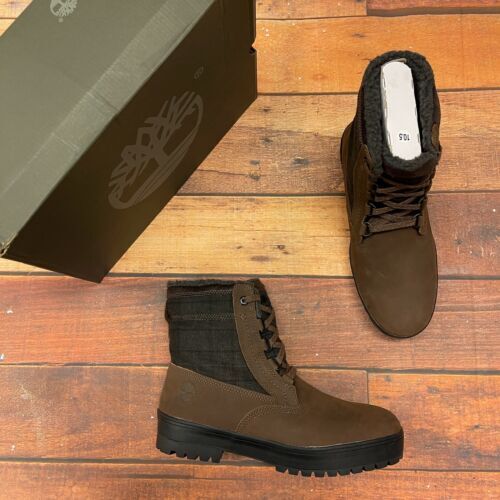 Timberland Men's Spruce Mountain Waterproof Warm Lined Brown Snow Boots ...