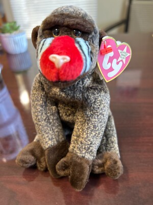 TY 1999 CHEEKS the BABOON BEANIE BABY - MINT with MINT TAGS | eBay