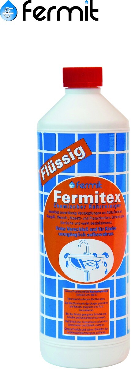 Fermitex Rohrreiniger flüssig Rohrfrei Abflussreiniger Abflussfrei 1 ...