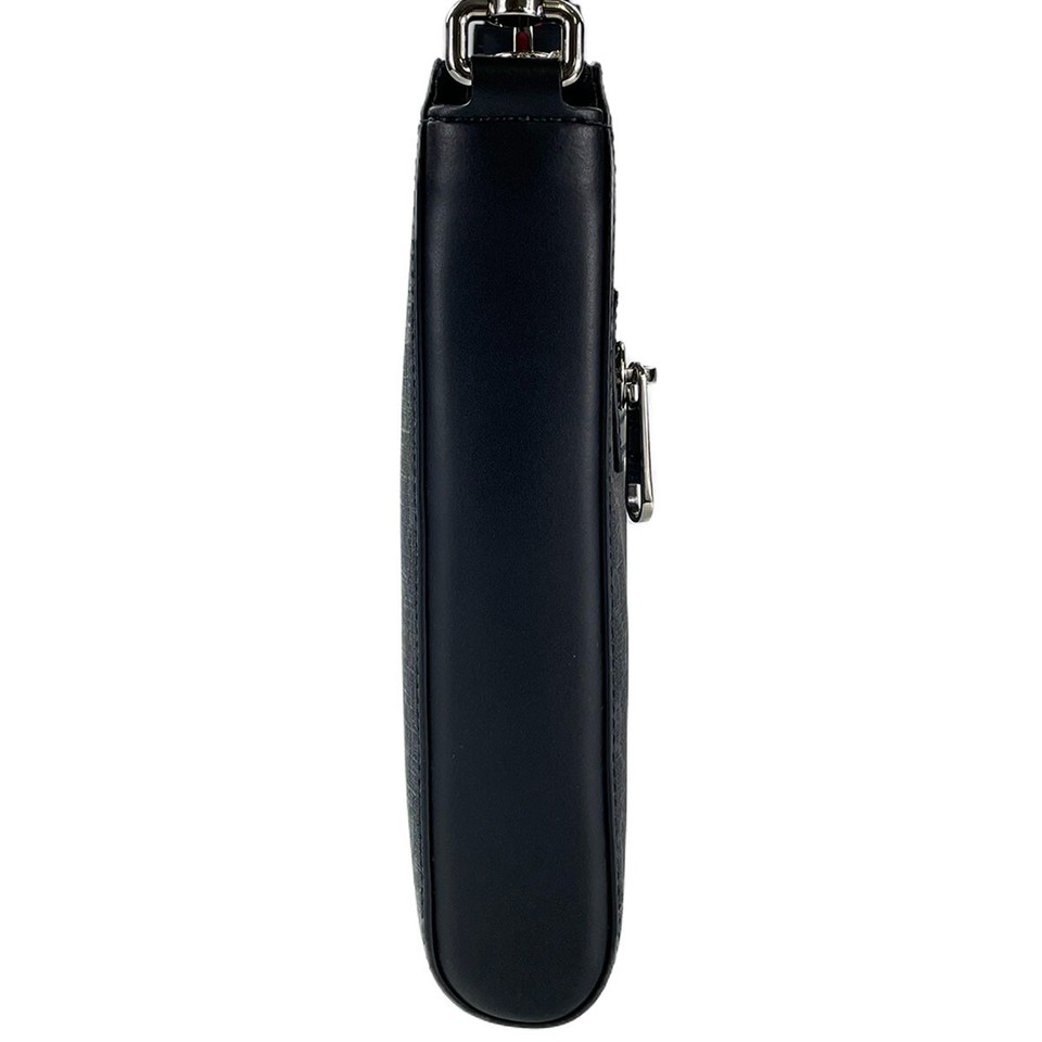 GUCCI GG supreme PVC Leather Canvas Fabric Black Gray Cross body bag ...