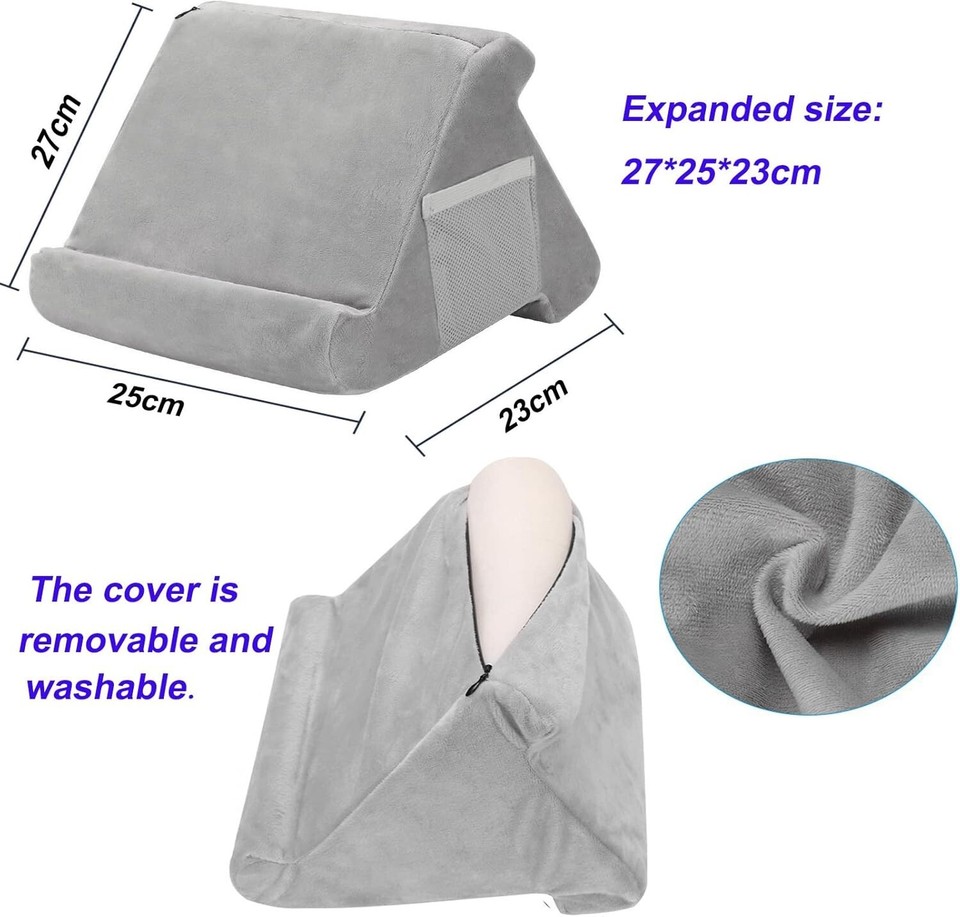 Tablet Pillow Stand - Universal Multi-Angle Soft Pad Rest for iPad ...