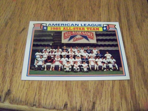 1985 ALL -STAR TEAM 1985 TOPPS ALL STAR GAME COMMEMORATIVE SET BASEBALL ...